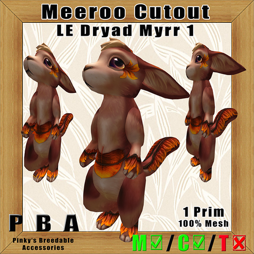 Second Life Marketplace - Meeroo Cutout LE Dryad Myrr 1